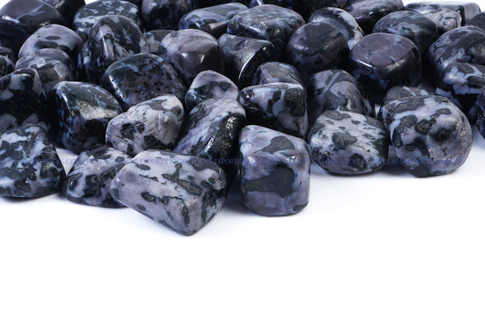 Indigo Gabro Tumbled Stone – AEORA ROCKS INDIA -Healing Crystals superstore