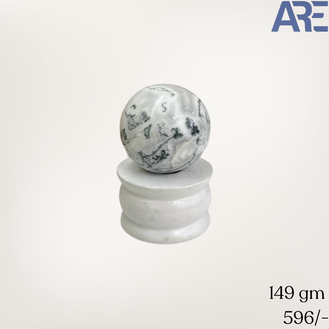 Tree Agate Sphere – AEORA ROCKS INDIA -Healing Crystals superstore