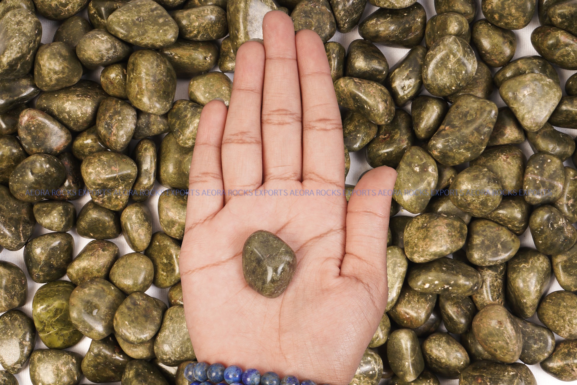 Vesuvianite Tumbled Stone in India - Aeora Rocks – AEORA ROCKS INDIA ...
