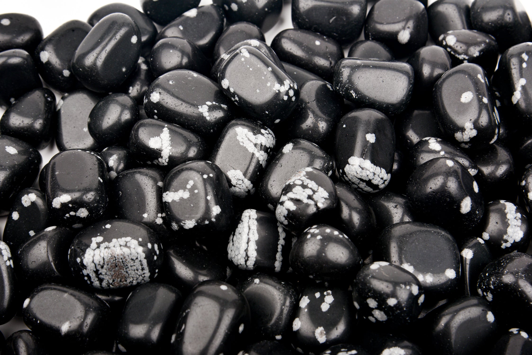 Snow Flake Obsidian Tumbled Stone - Aeora Rocks – AEORA ROCKS INDIA ...